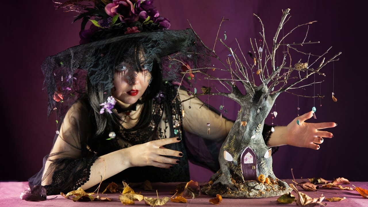 Conjuring a Miniature Witch's Tree House - YouTube