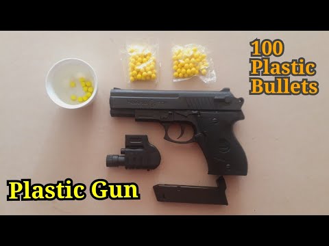 Realistic Plastic Toy Gun / 100Yellow Plastic Ball Bullet / Quality ...