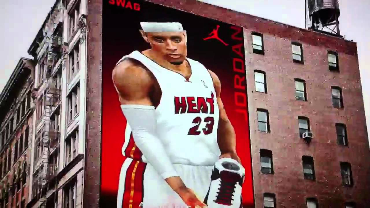 Nba 2k12 my player jordan shoe signature billboard - YouTube
