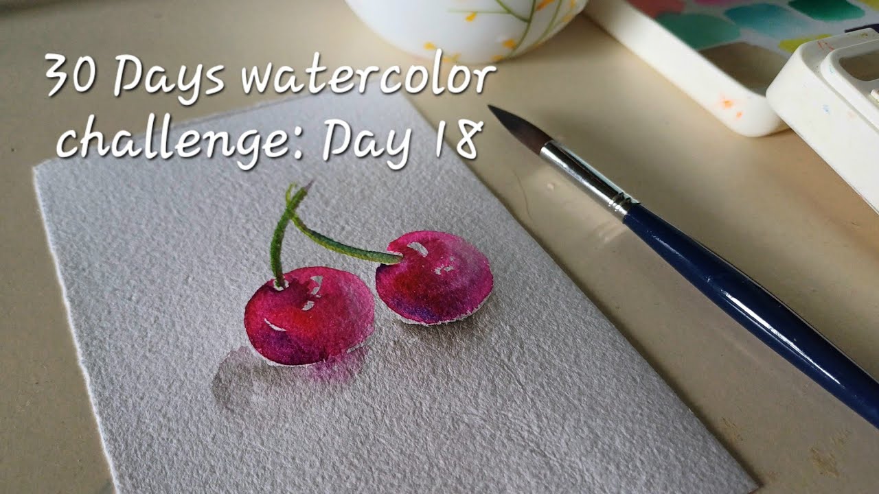 30 Days watercolor challenge: Day 18 - YouTube