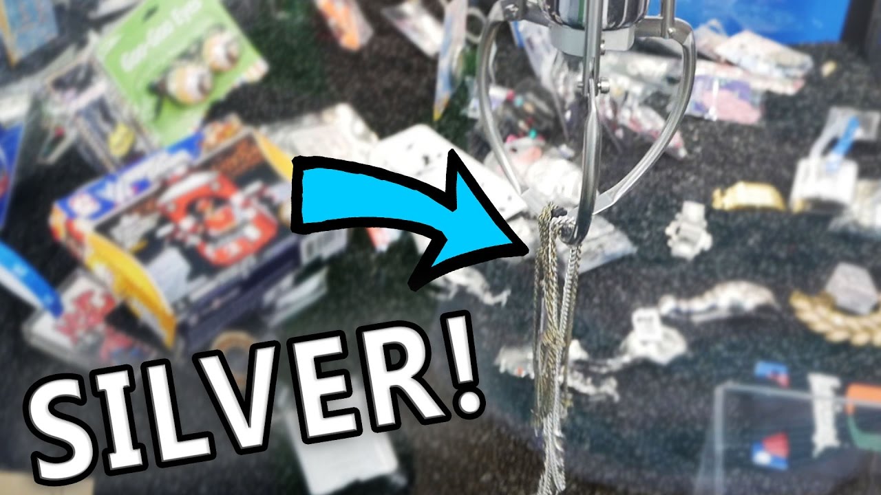 WINNING SILVER! | Jewelry Claw Machine Wins! - YouTube