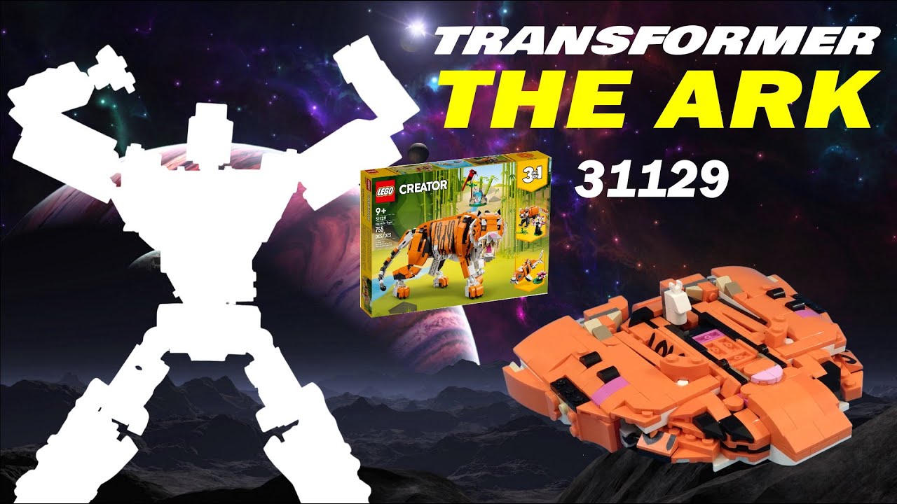Tutorial: Transformer "The Ark" space shuttle , LEGO 31129 alternate built / Majestic Tiger ...