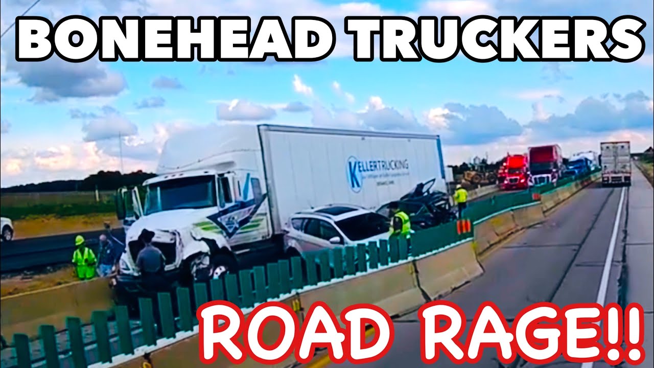 ROAD RAGE in AMERICA | Bonehead Truckers of the Week - YouTube
