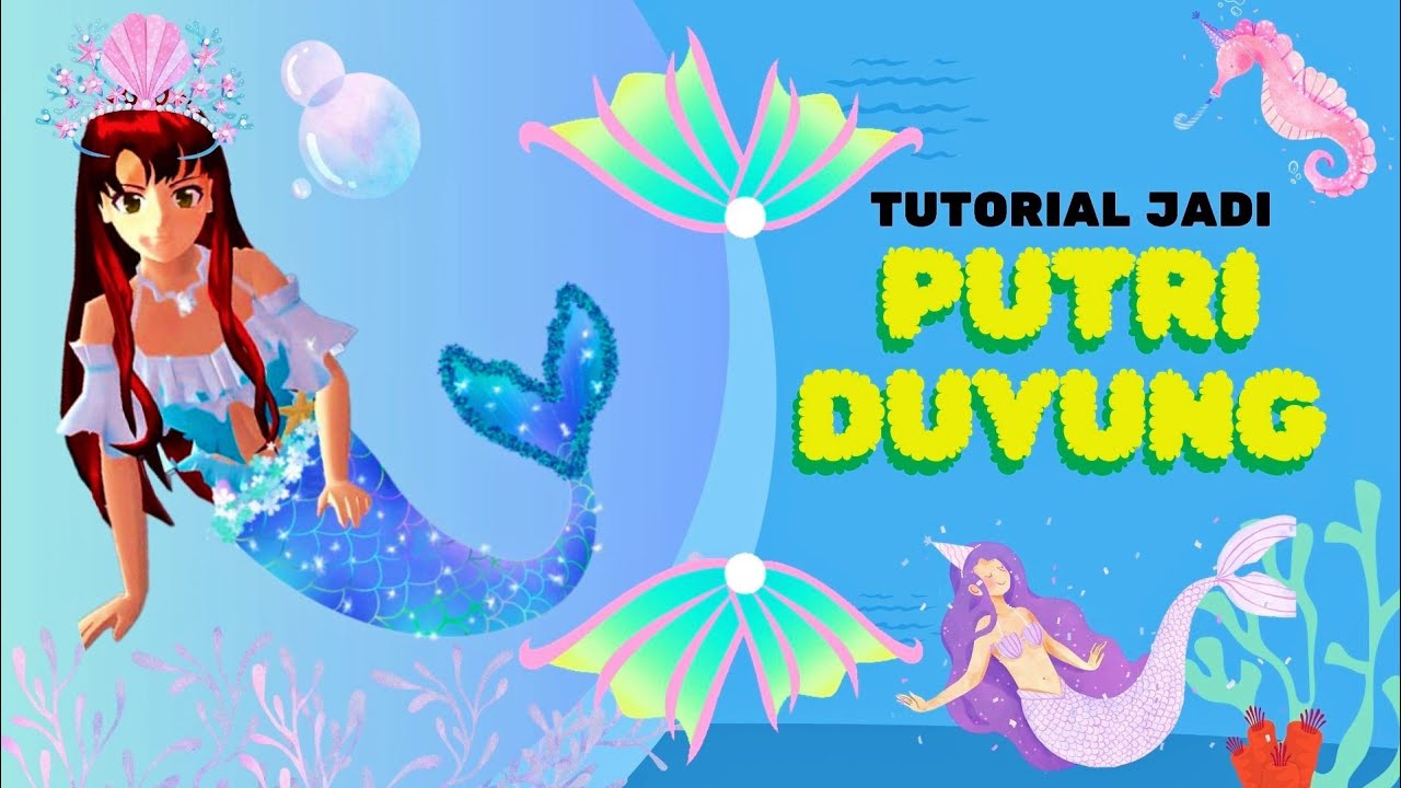 Tutorial Jadi Putri Duyung Berekor Cantik 🥰🧜‍♀️ - YouTube