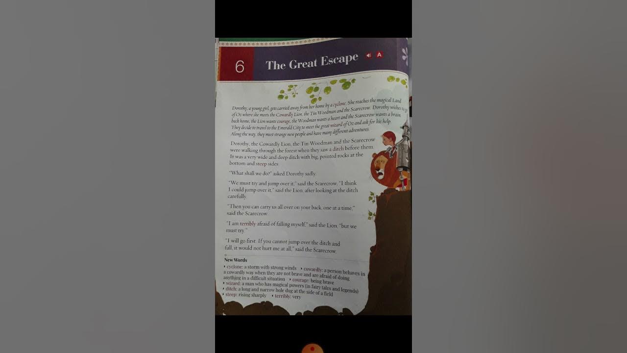 Gulmohar Language For Life Class 3 Unit 6 THE GREAT ESCAPE PART gulmohar-language-for-life-class-3-unit-6-the-great-escape-part