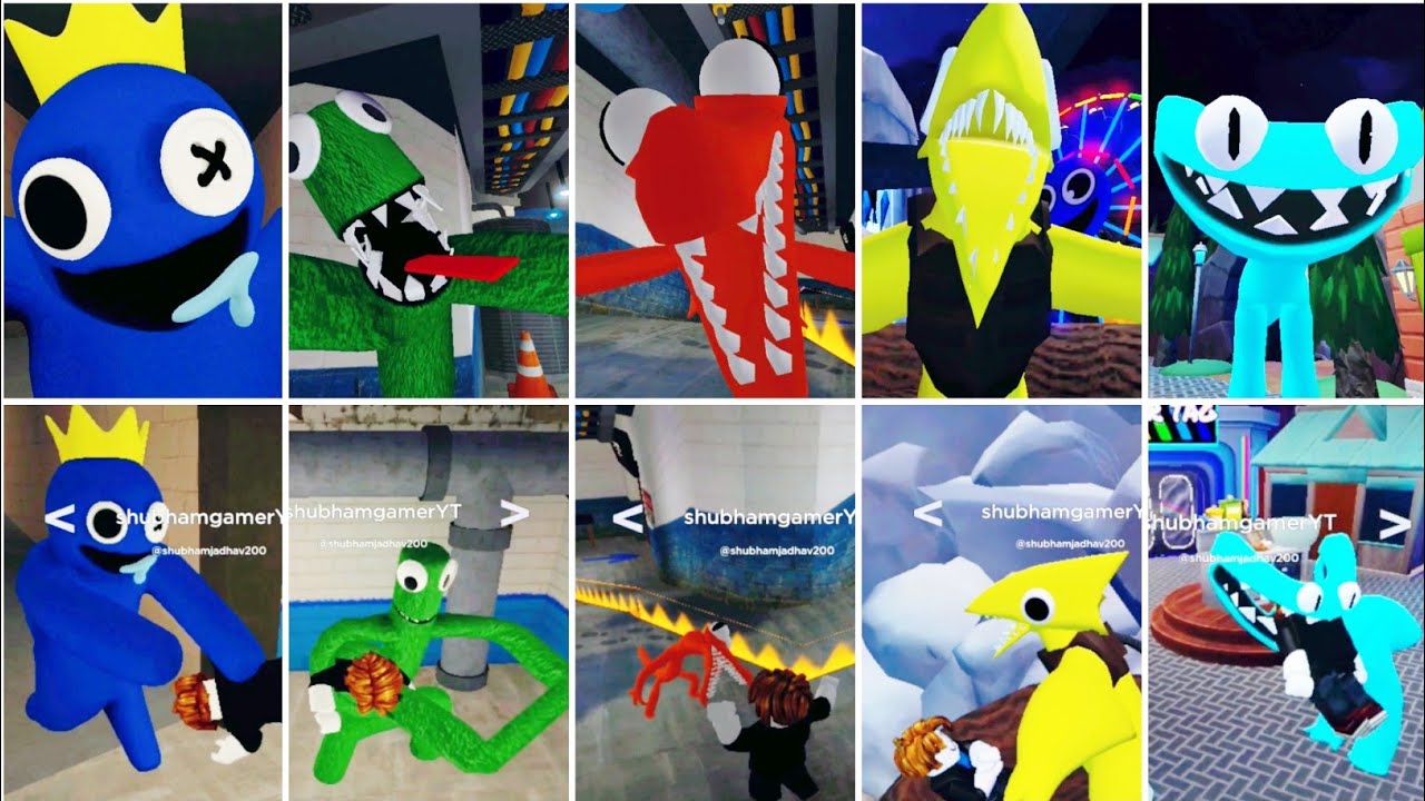Rainbow Friends Vs Rainbow Friends 2 Normal Vs Camera View Jumpscares ...