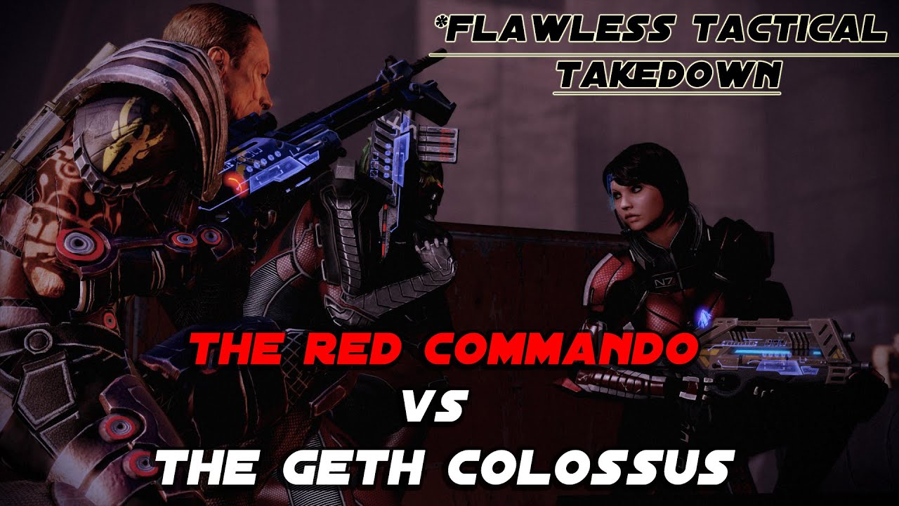 Geth Colossus vs Adept/Biotic Commando(Insanity, No Health Damage ...