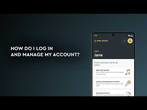How do I log in to my APRA AMCOS Music Creator app?