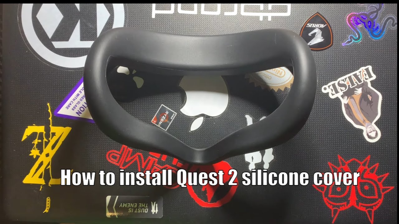 How to install a silicone face cover on the Oculus quest 2 - YouTube