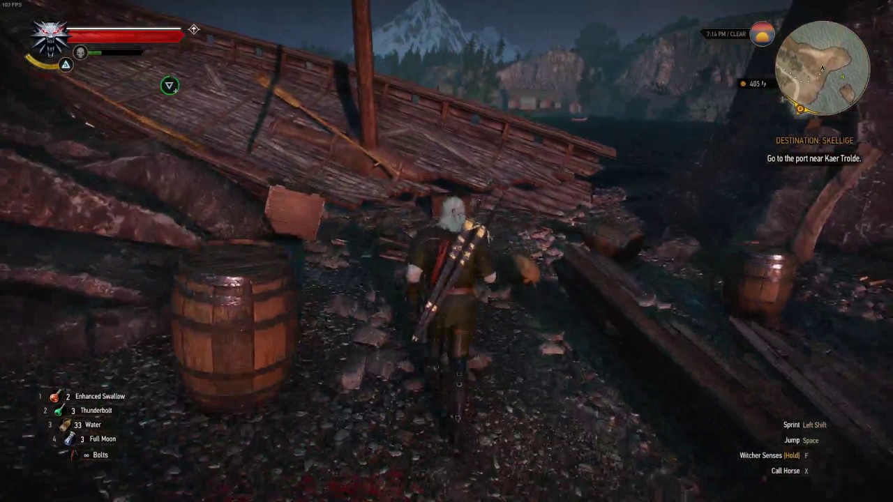 Witcher 3 get back your 1,000 crowns from sea captain - YouTube