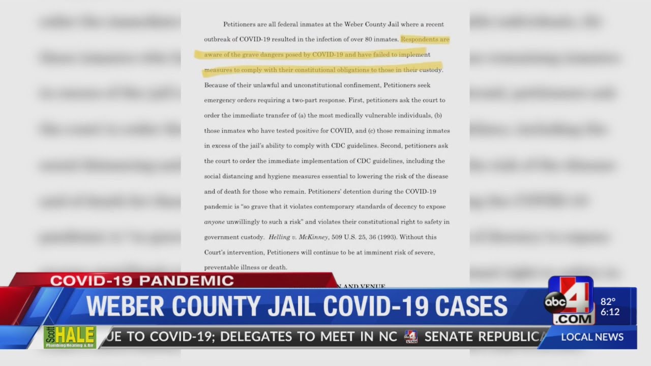 ACLU, inmates at Weber Co. Jail continue to ask for early releases ...