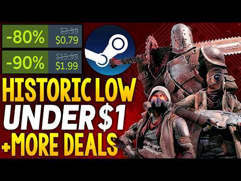 NEW HISTORIC LOW STEAM GAME DEAL UNDER $1 + MORE GREAT ALL TIME HISTORIC LOW STEAM GAME DEALS!