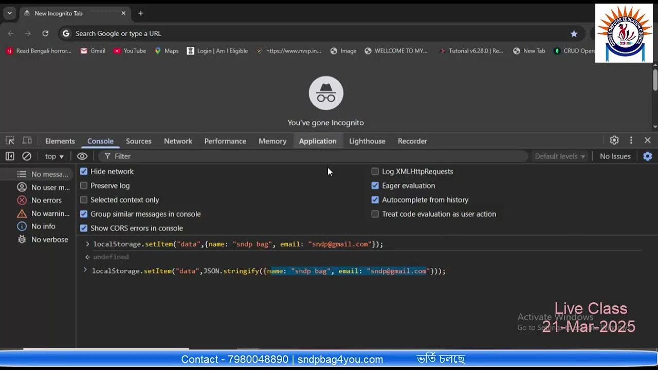 🔴 Local Storage in JavaScript Explained | setItem, getItem, removeItem, JSON.stringify, JSON ...