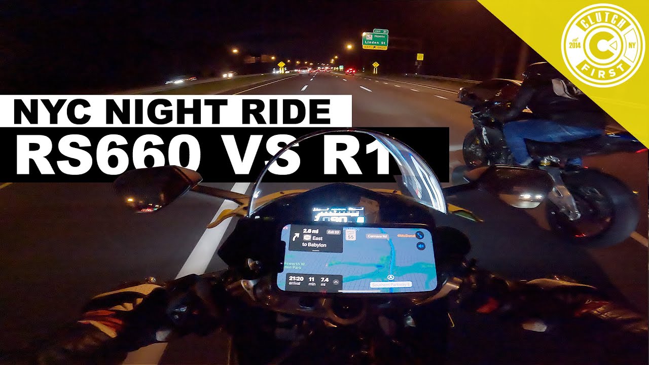 Who's Faster? Aprilia RS660 Chase Down Yamaha R1 - YouTube