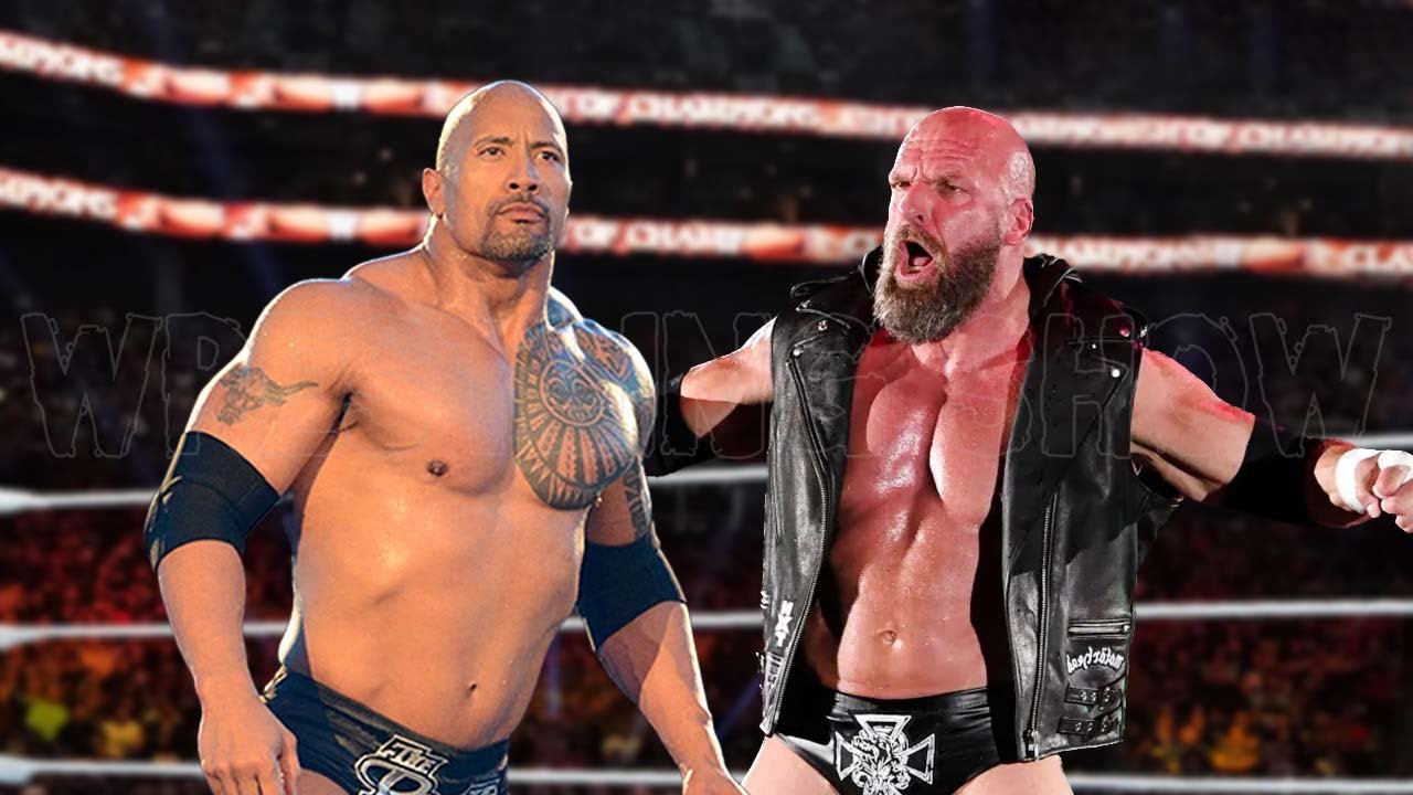 The Rock vs Triple H Match Wrestling Show - YouTube