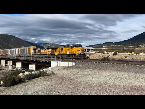 UP 5321 Leads Awesome WB Autoracks Train NPML-19. Bailey Yard North Platte, NE to Mira Loma, Ca ...
