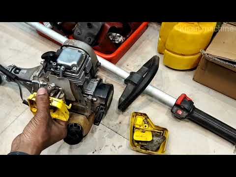 4 Stroke Repair Brush Cutter || How To Repair Brush Cutter || Staring ...