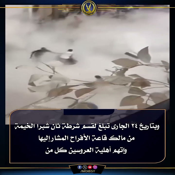 كشف ملابسات تداول مقطع فيديو متضمناً حدوث مشاجرة بقاعة أفراح بالقليوبية