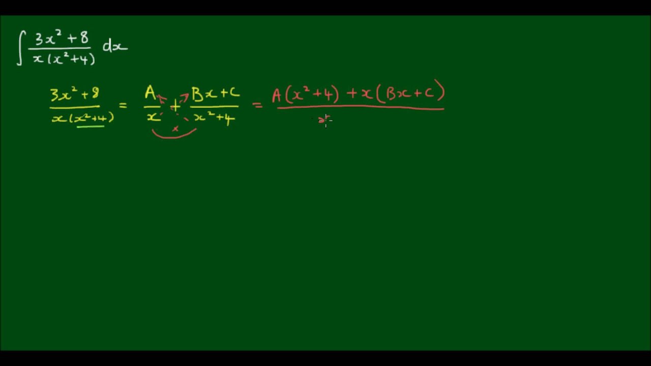 Integral 3x 2 8 x 3 4x By Partial Fraction Decomposition YouTube Integral 3x 2 8 x 3 4x By Partial Fraction Decomposition YouTube