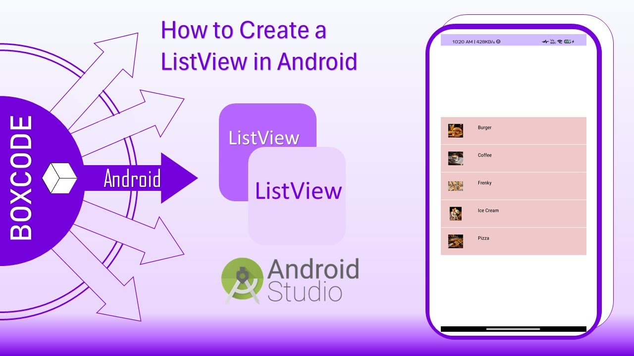 How to use ListView in Android | ListView with on item click event | Boxcode | 2024 - YouTube