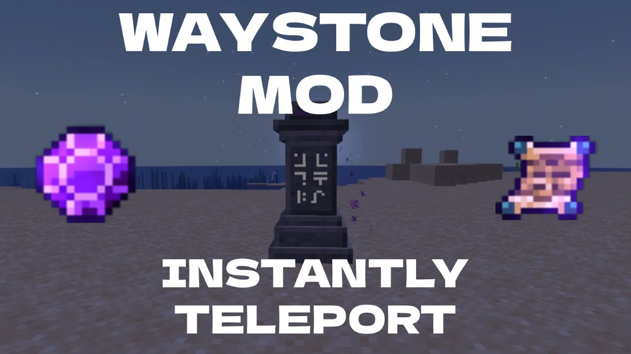 Minecraft Waystones | Teleportation Mod - YouTube