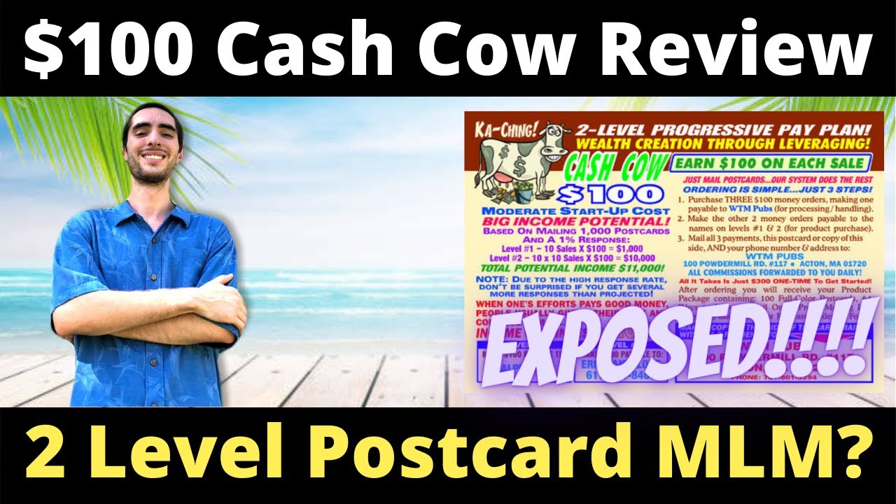 $100 Cash Cow Review | Cash Cow Postcard Program - YouTube