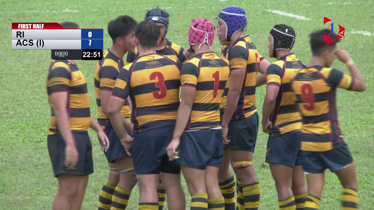 Raffles Institution vs Anglo-Chinese A Div Boys Rugby Final - 1 Play ...
