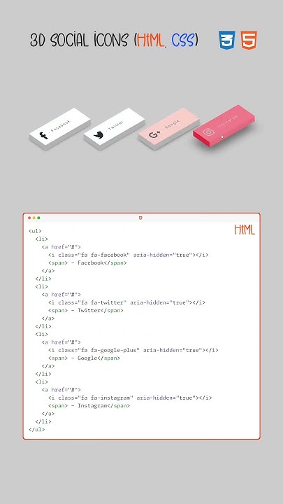 3d Social Media Icons Html And Css 😮 3danimation 3d Codinghacks Htmlcss Webdevelopment Youtube 3996