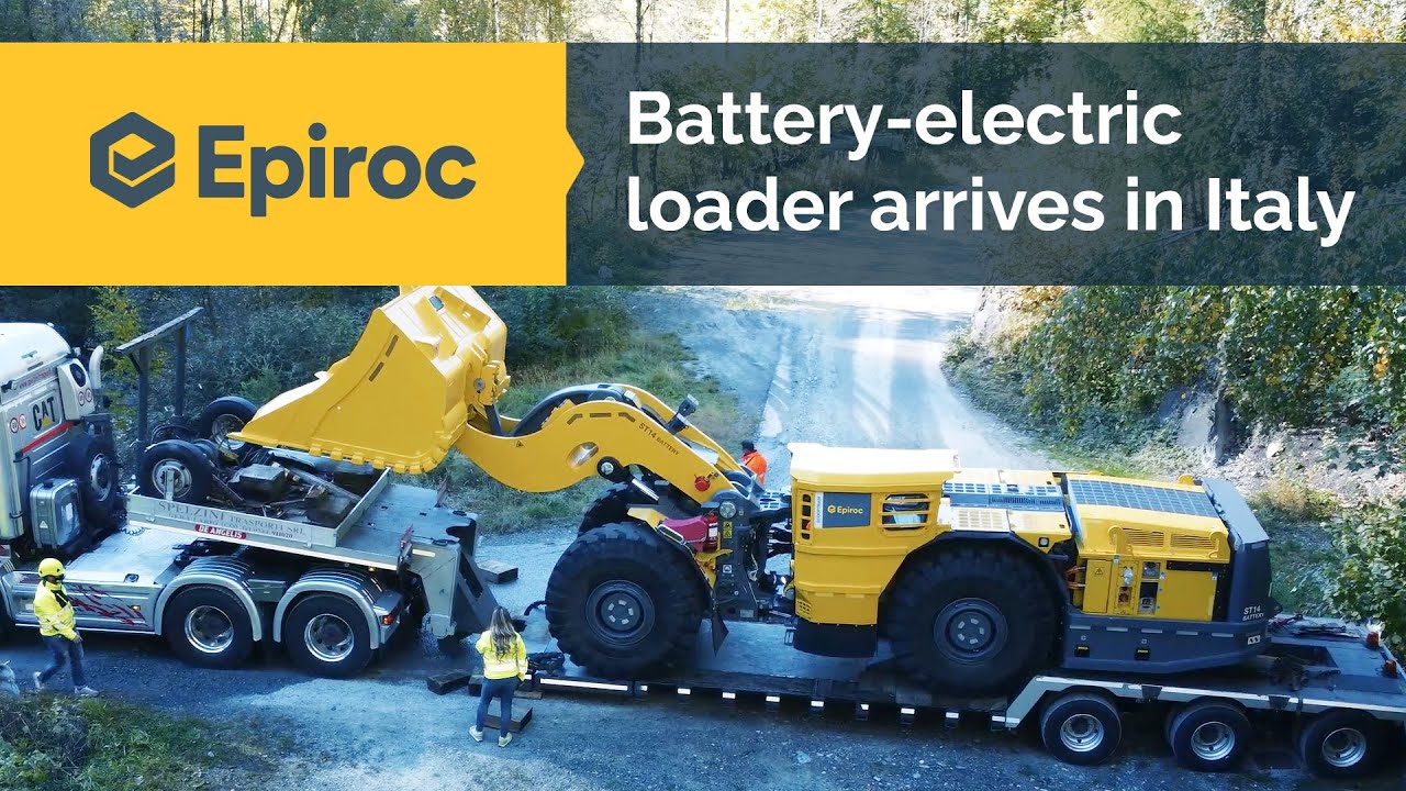 The first Scooptram ST14 Battery in Italy - YouTube