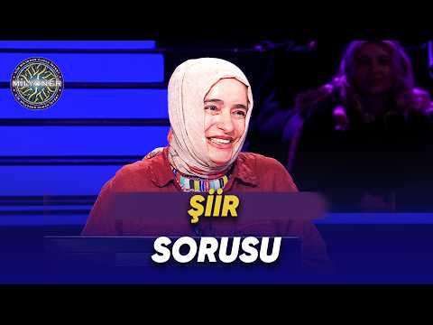 Ayşe Kılıç şiir sorusuna ne cevap verdi? - Kim Milyoner Olmak İster? 1215. Bölüm