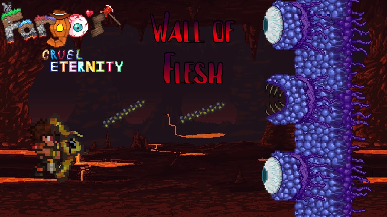 Terraria Fargo's Souls Mod || Wall of Flesh No-Hit (Cruel Eternity God ...