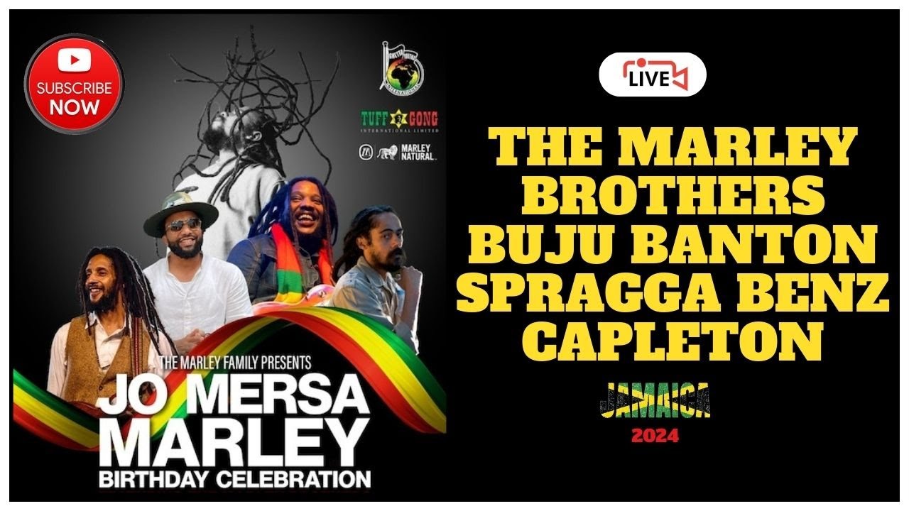 Jo Mersa Marley - Celebration of LIFE ft The Marley Brothers, Buju ...