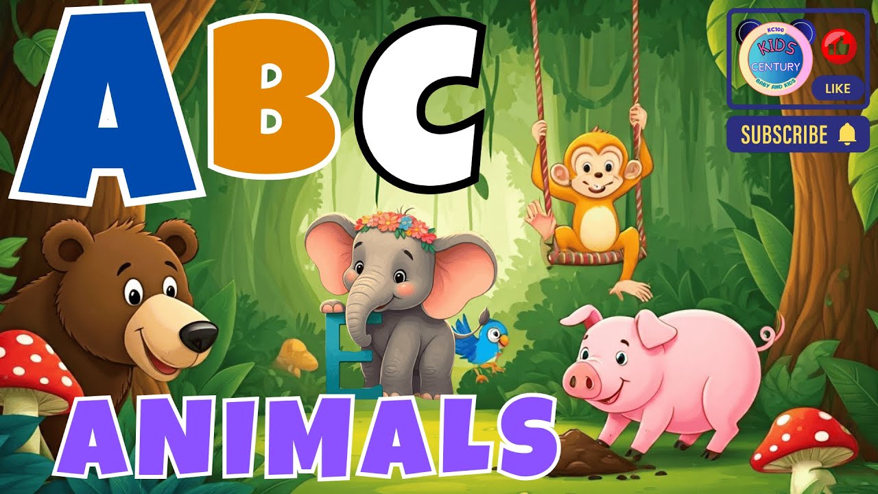 ABC Animals Adventure! | Learn Alphabet A to Z in English with Animal ...