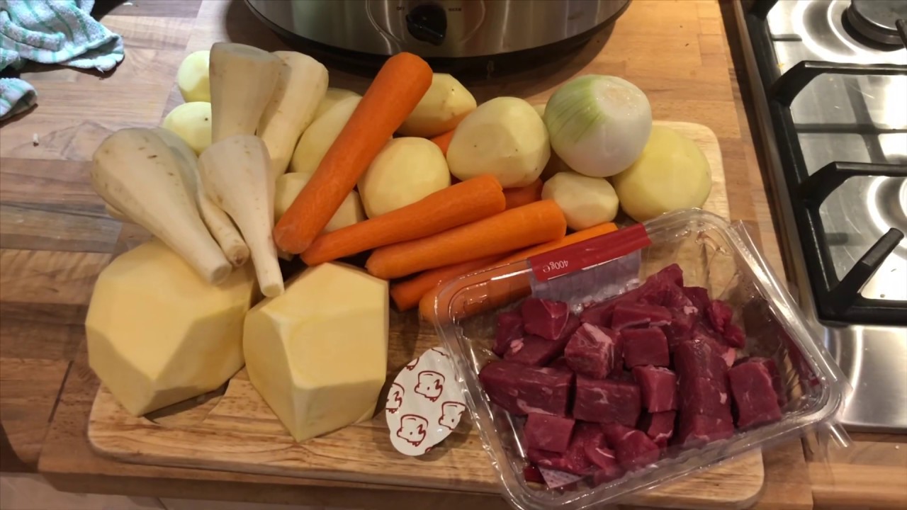 Slow cooker Beef Stew Hunter Gatherer Cooking (HGC) - YouTube