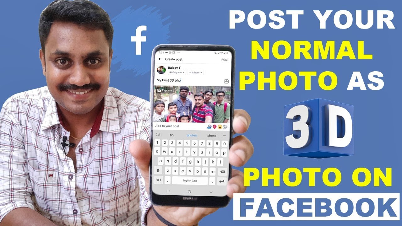 How To Post Normal Photo as 3D Photo In Facebook Without any Editing ...