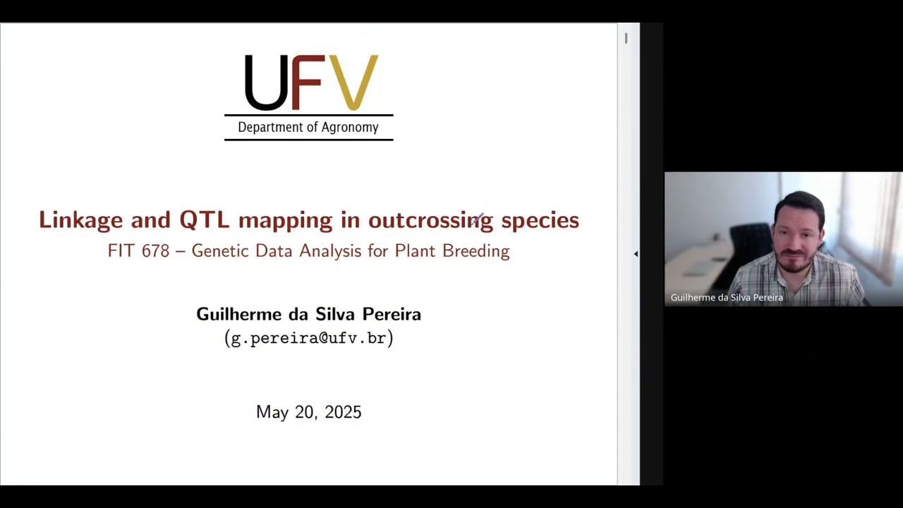 #11 Linkage and QTL mapping in outcrossing species - YouTube