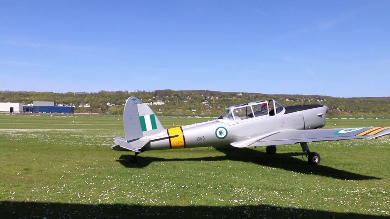de havilland chipmunk first flight after 18 year rebuild. - YouTube
