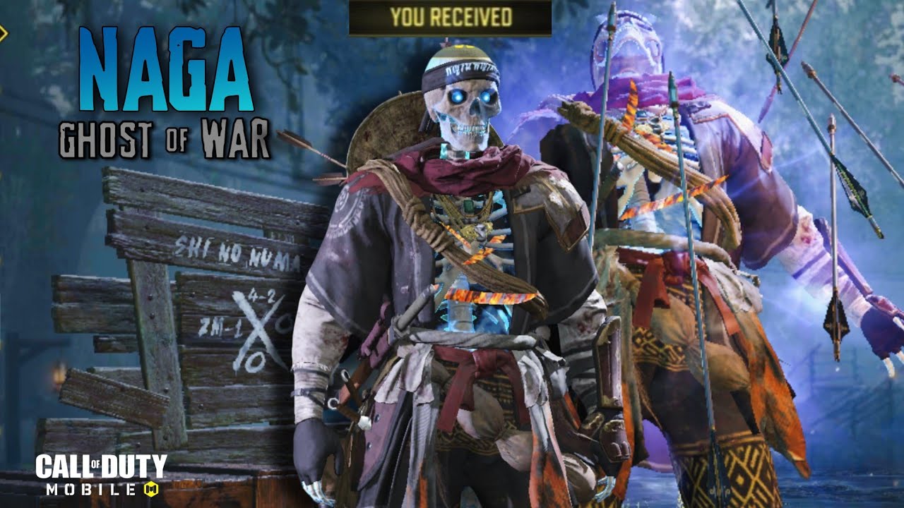 Naga Ghost Of War skin Call of duty mobile gameplay - YouTube