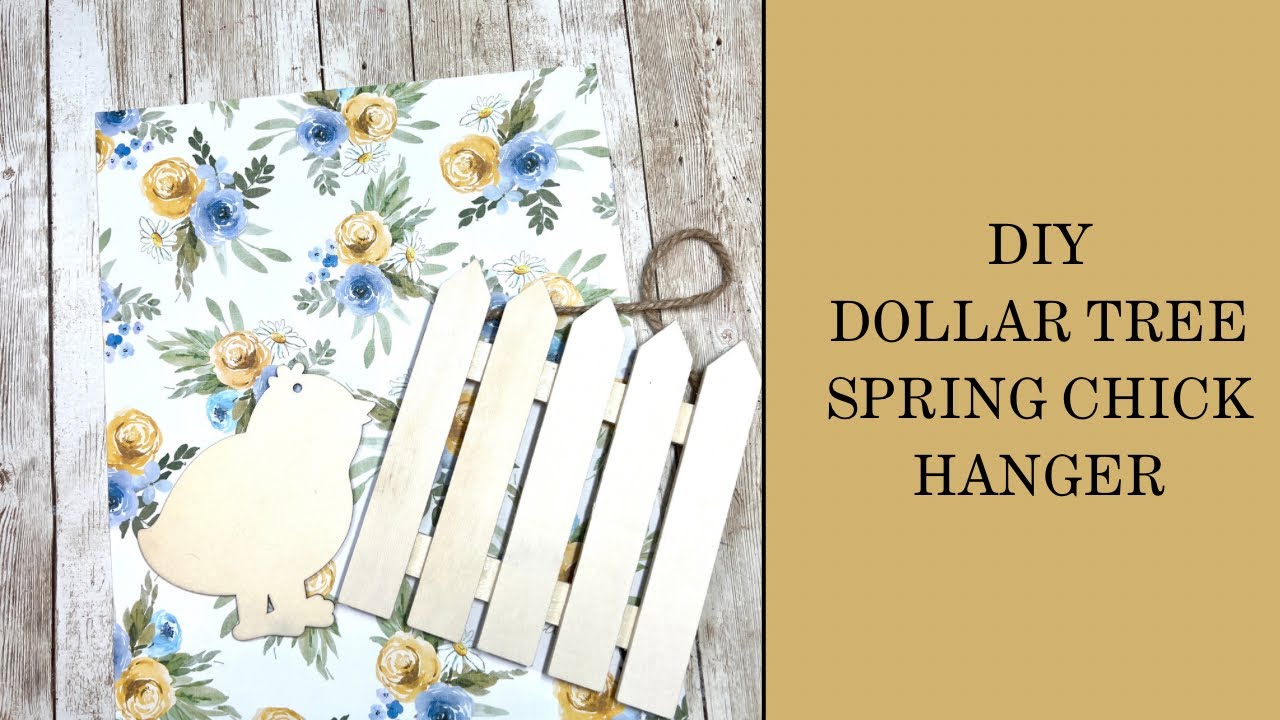 Dollar Tree Spring Chick Hanger || Spring DIY || 1 Quick Craft - YouTube