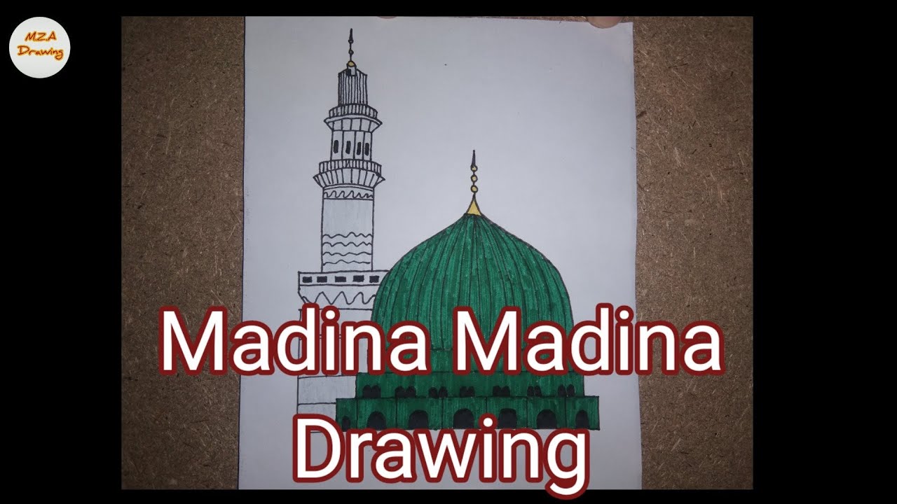 Easy Madina Drawing | Madina drawing 2023 #viraldrawing #madina #mza ...