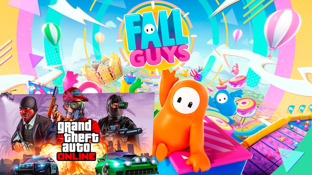 Jugando Fall Guys Grand Theft Auto V & fornais - YouTube