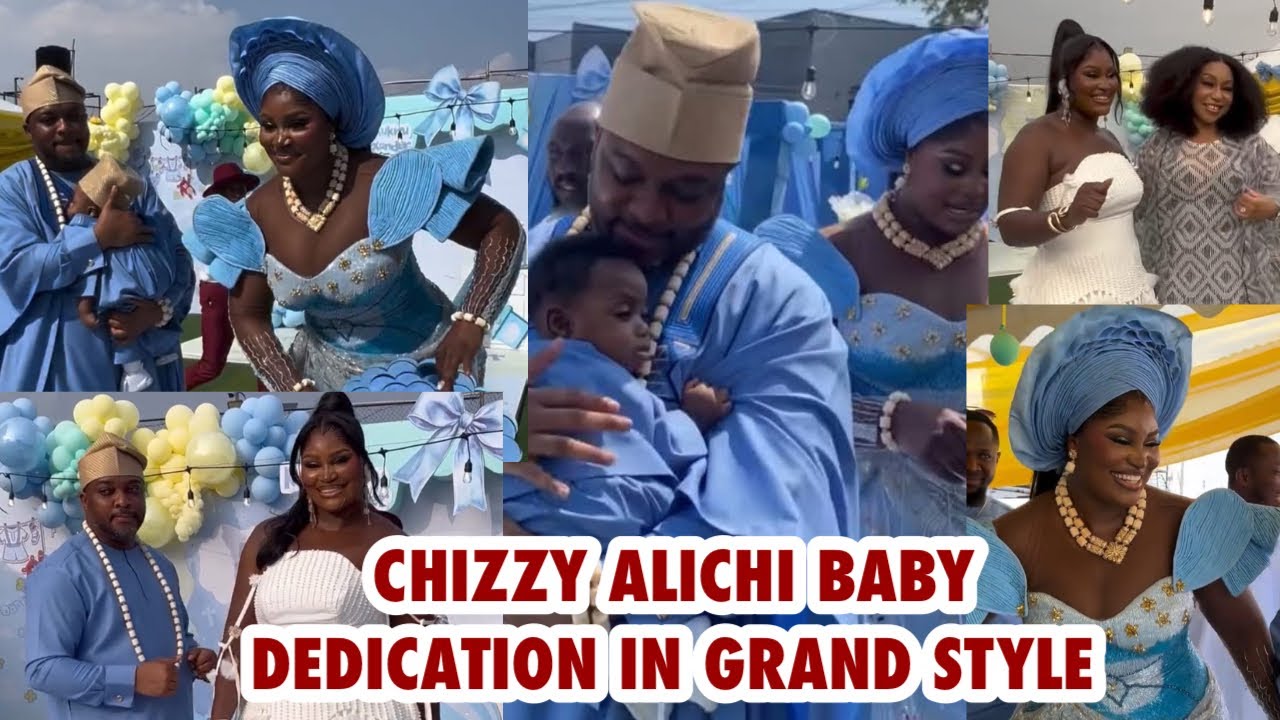 Chizzy Alichi & Husband Dedicate Their Miracle Baby After 5 years of ...