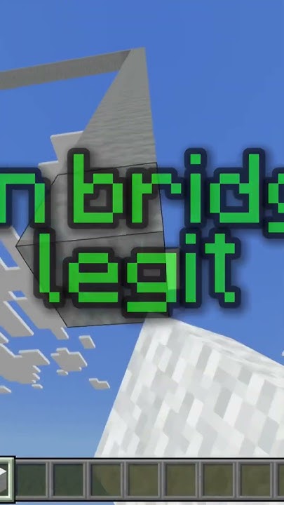 I Tested Minecraft’s BROKEN Bridging Methods #minecraft #shorts #pvp # ...