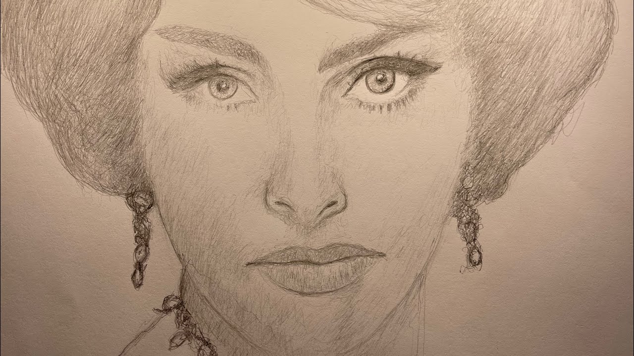 🇮🇹@ARTBYEVANGELOS Pencil sketch 🏼 portrait drawing🌺of super star ⭐️ ...