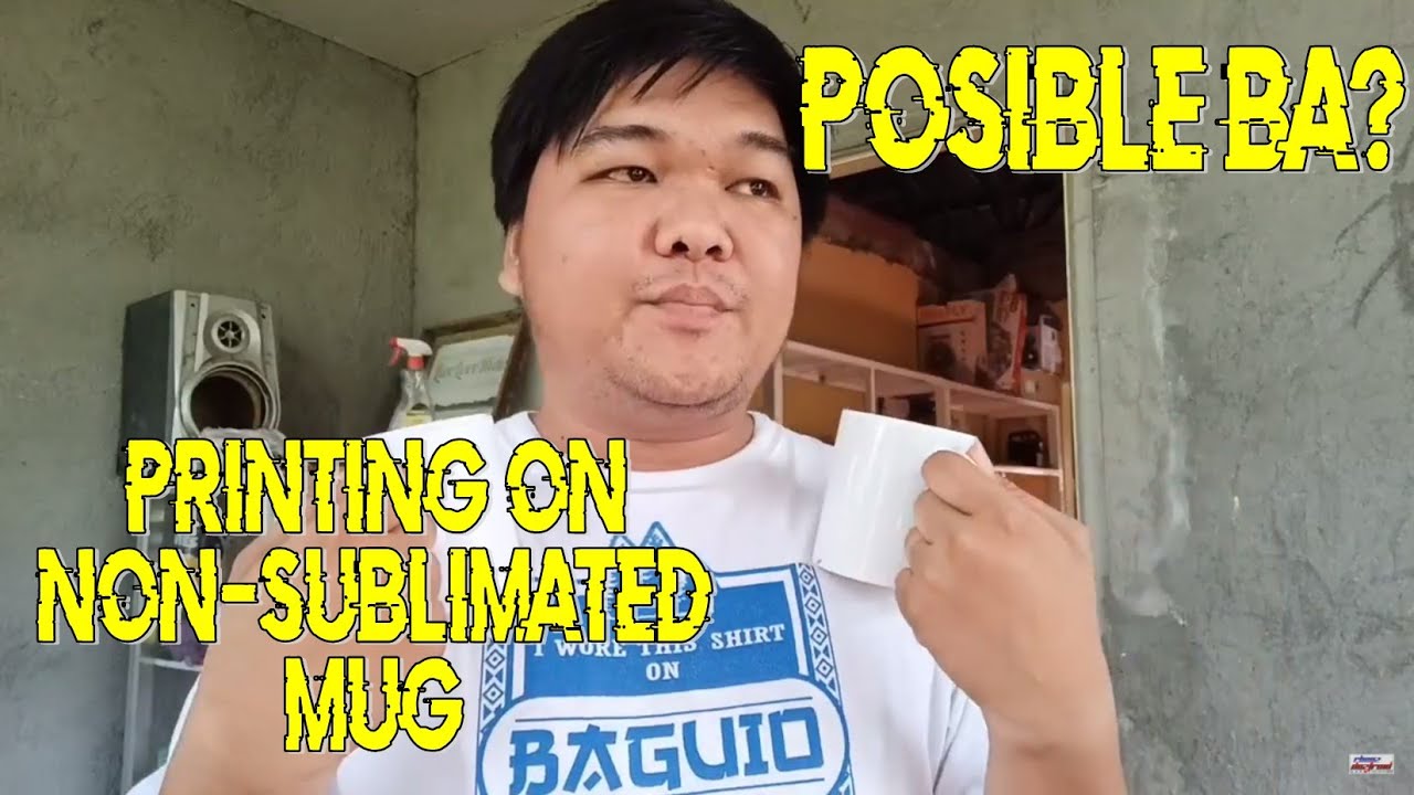 DIGITAL PRINTING - Printing on Non-Sublimated Mug (EXPERIMENT) - YouTube