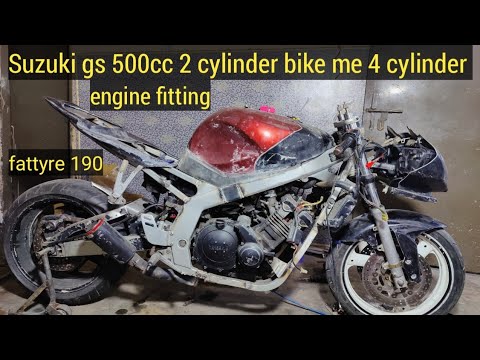 Suzuki gs 500 engine swap to 4 cylinder engine | Suzuki gs 500 me 4 ...
