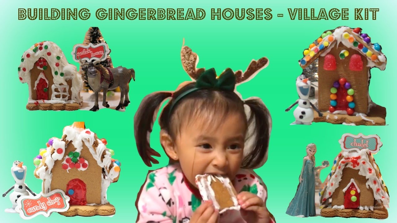 Frozen Gingerbread houses - Village kit - Christmas - YouTube