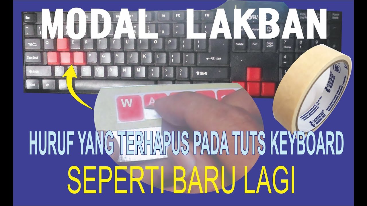 CARA MENGGANTI HURUF PADA KEYBOARD - YouTube