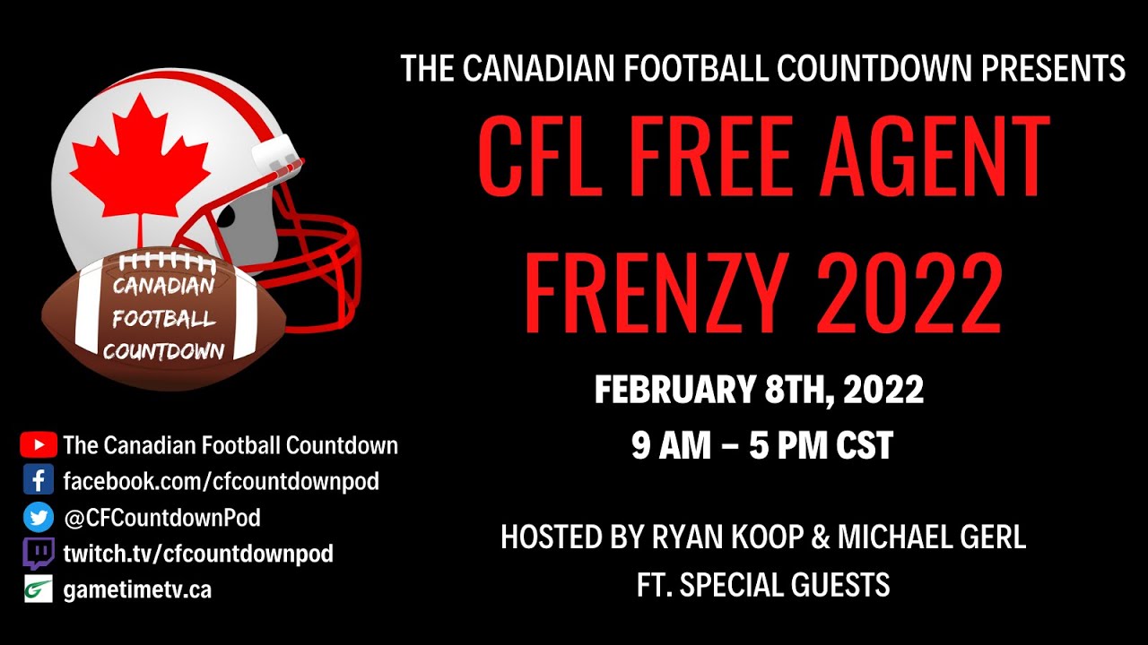 2022 CFC CFL Free Agent Frenzy - YouTube