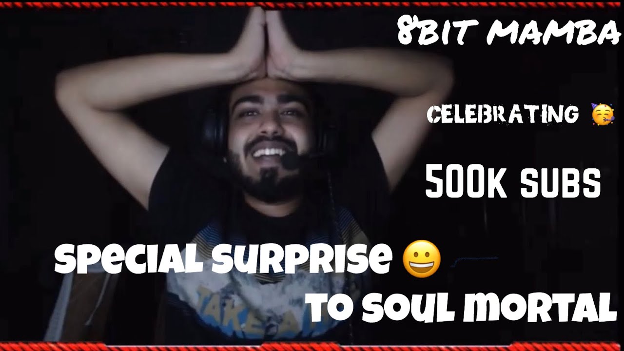 8bit mamba 500k family 🥳 | with mortal calling congratulations to mamba ...